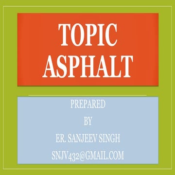 asphalt | PDF