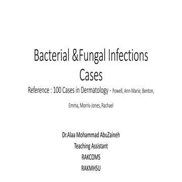 9.Revision .. cases in bacterial & fungal infections -dermatology | PPTX