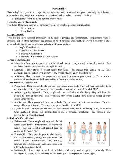 Body Type of Theory / William Sheldon's Theory / Biological Theory ...