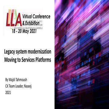 Legacy system modernization: Moving to Services Platforms | PDF ...