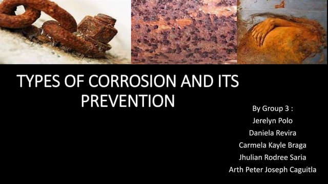 Corrosion and its preventive measures | PPTX