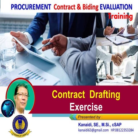 Contract Drafting Exercise _Training "PROCUREMENT Contract & Biding ...