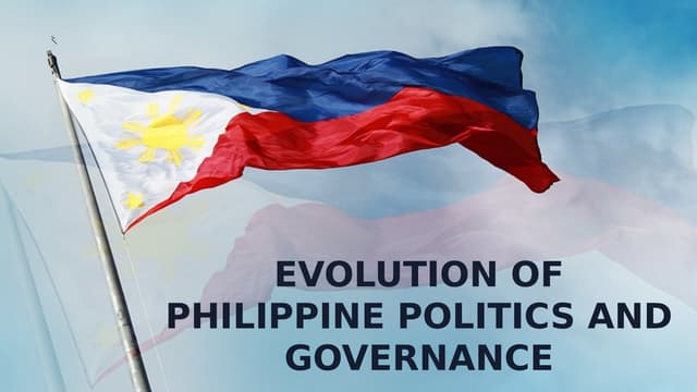 Module 5: HISTORICAL DEVELOPMENT OF PHILIPPINE DEMOCRATIC POLITICS | PPTX