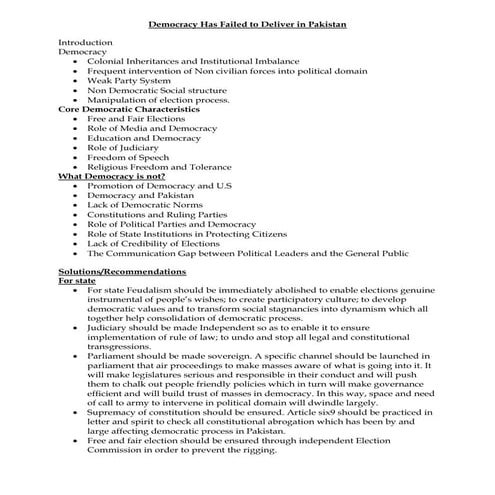 9. Democracy Has Failed to Deliver in Pakistan(1).docx