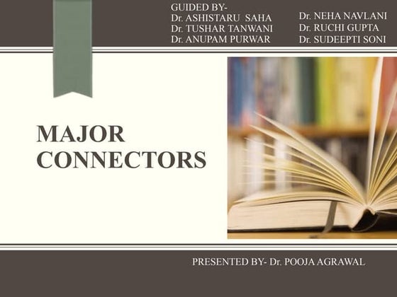 Maxillary major connectors | PPTX