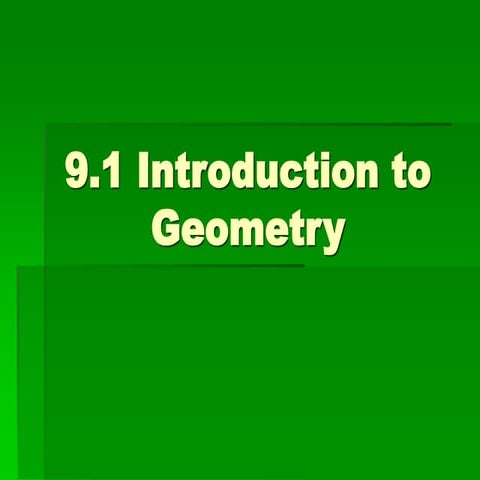 9.1 Intro to geometry.ppt