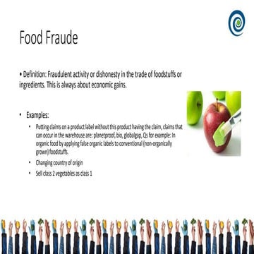 9. Food fraude.pptx | Food Industry | Industries