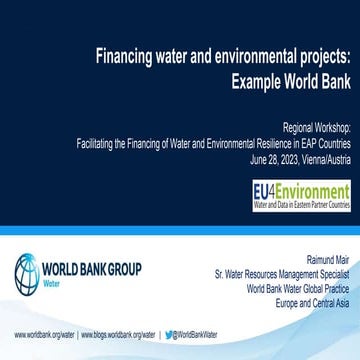 Financing Water Projects - World Bank | PPTX