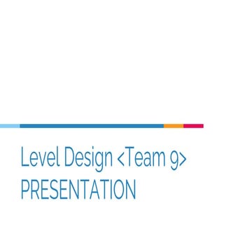 Level Design | PPT