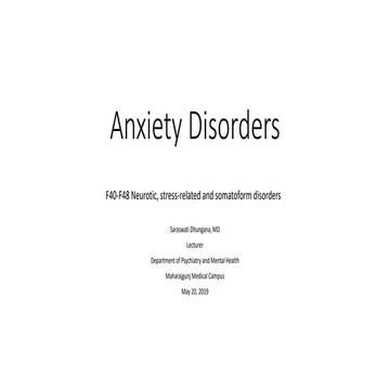 9. Anxiety Disorders.pptx PowerPoint presentation | PPTX