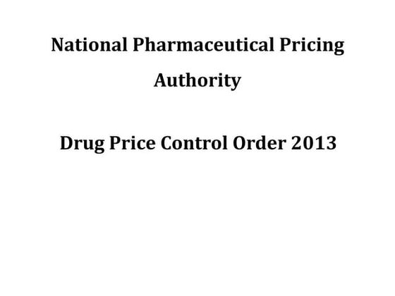 National Pharmaceutical Pricing Authority | PDF | Pharmaceutical ...