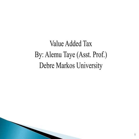 Law of VAT and TOT Lecture Notes in ppts | PPTX