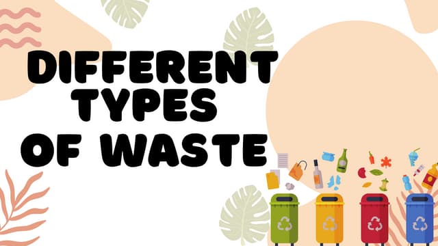 Sustainable Waste Management | PPTX