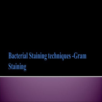 Gram Staining Theory and Demonstration ppt | PPT