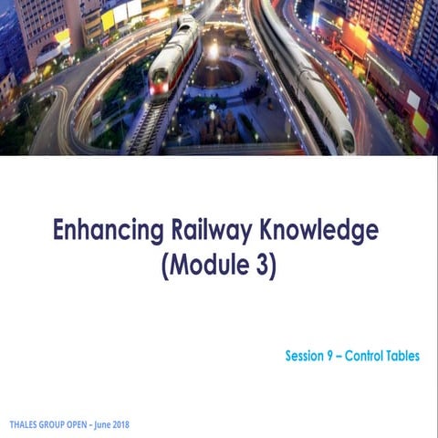 Control Tables signalling railway notes and data | PPTX