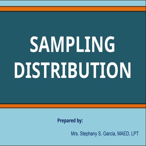 11 Finding The Mean And Variance Of The Sampling Distribution Of Means Pptx
