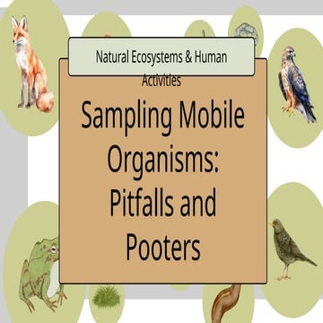 Sampling Mobile organisms in environmental management | PPTX