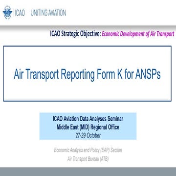 9 - ANSP Statistical Form ICAO FAA AND EASA.pptx