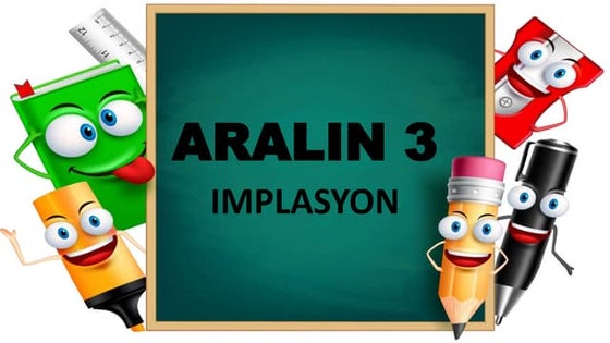 Aralin 4: Implasyon | PPT