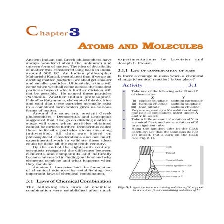 9 atoms and molecules | PDF | Chemistry | Science