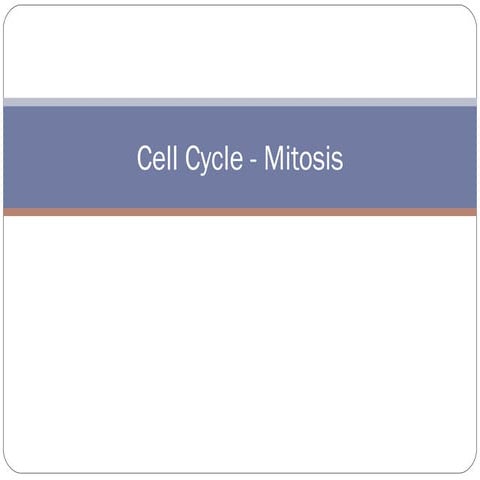 9 cell cycle-mitosis | PPT