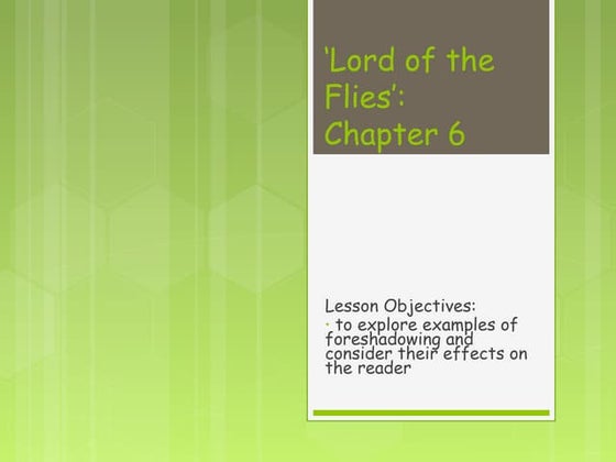 Chapter questions lord of the flies | PDF | Hunting and Shooting | Sports