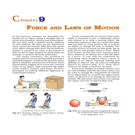 9 forces and laws of motion | PDF