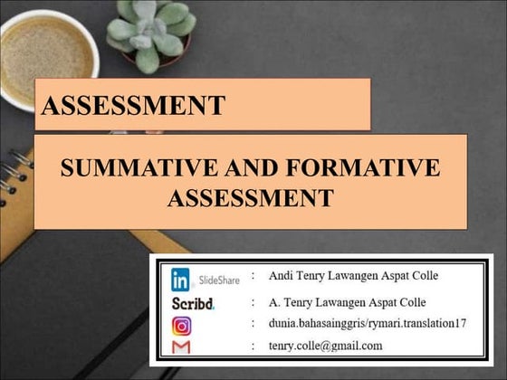 ASSESSMENT: DISCRETE POINT TEST, INTEGRATIVE TESTING, PERFORMANCE-BASED ...
