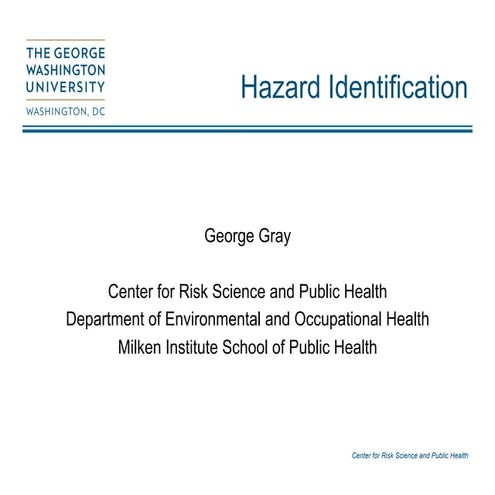 Hazard Identification | PPT