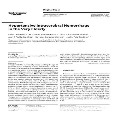 9. hypertensive ich in the very elderly | PDF
