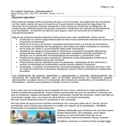 Causas de los accidentes de tránsito | PPTX