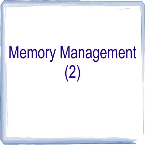 9 - Memory Management (2) materi kuliah sistem operasi | PPT