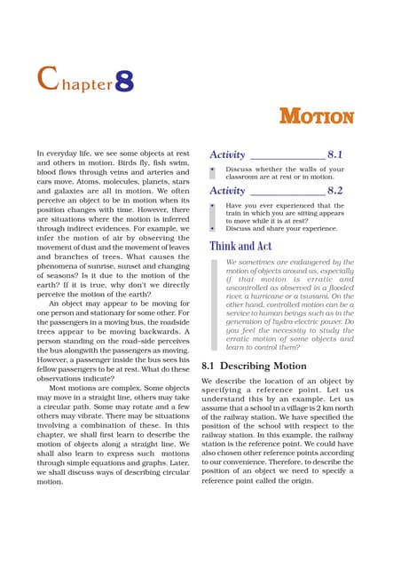 Chapter2 MOTION:LESSON 1 Distance vs Displacement | PPT