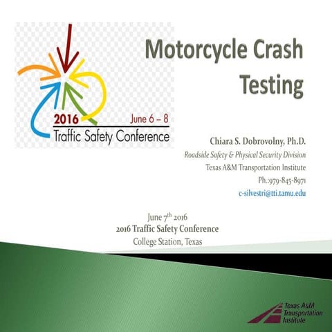 Motorcycle Crash Testing | PDF