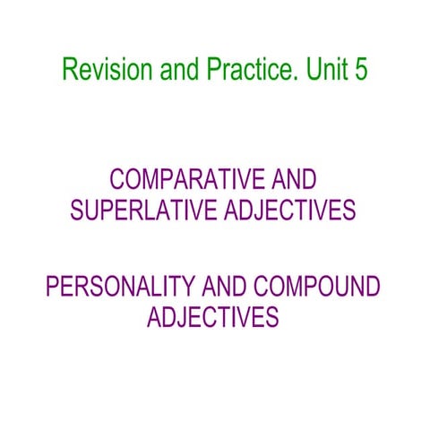 9.revision and practice unit 5 | PPT