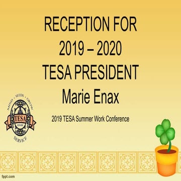 2019-2020 TESA Awards Presentation | PPTX
