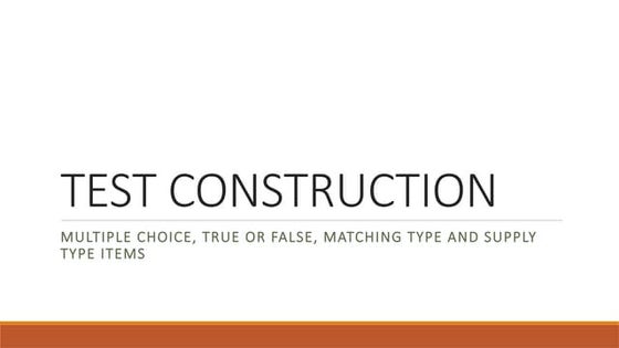 Writing Identification Tests | PPTX