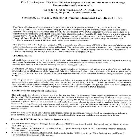 9. The Alice Project | PPT