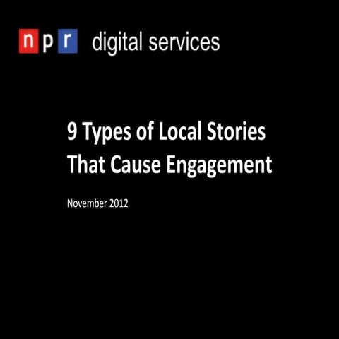 9 Types of Local Stories that Cause Engagement | PPT