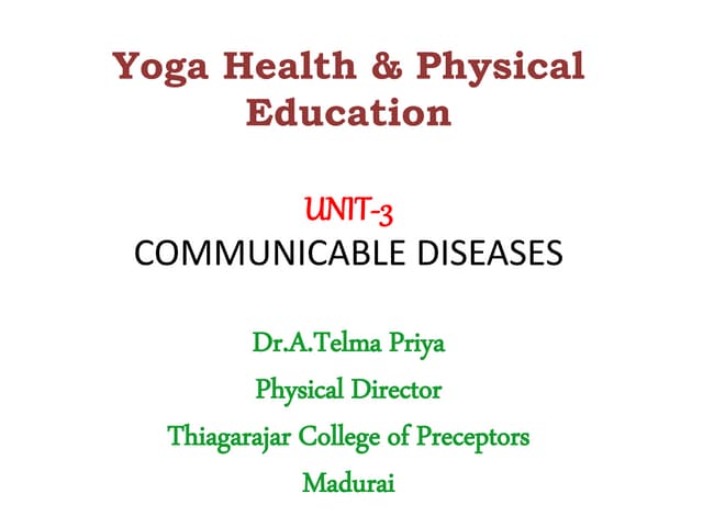 Communicable diseases and non communicab | PPTX