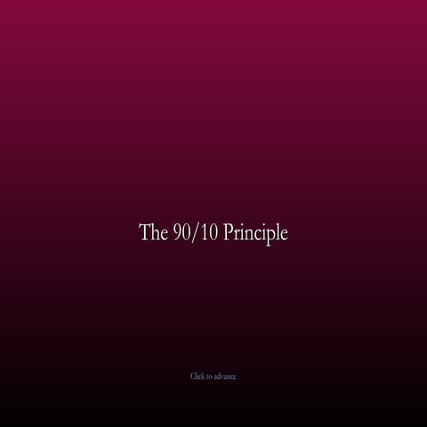 90 10 principle | PPS