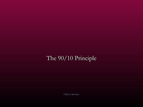 90/10 principle | PPT