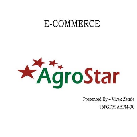 E-commerce AgroStar | PPTX