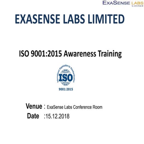 Awareness about ISO system 9001-2015.ppt