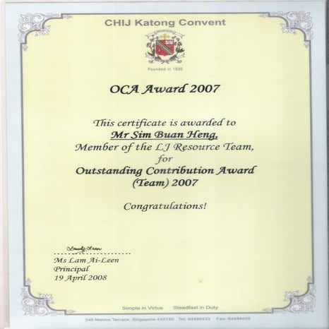 2007 KC Outstanding Contribution Award | PDF