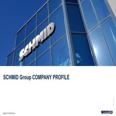 SCHMID_Company-Presentation_E 072016 | PDF