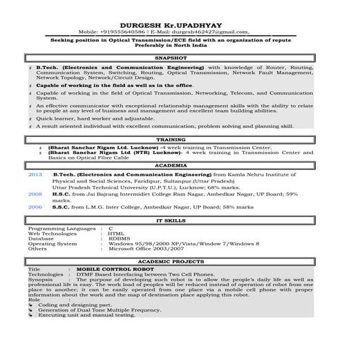 durgesh resume | DOC