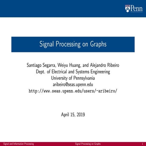 900_graph_signal_processing_tutorial_slides | PDF