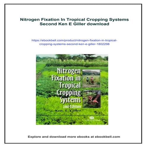 Nitrogen Fixation In Tropical Cropping Systems Second Ken E Giller | PDF