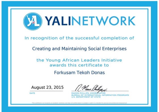 YALI CERTIFICATE 06 | PPT